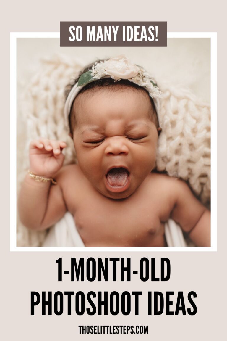 1 Month Old Photoshoot Ideas for Adorable At-Home Memories