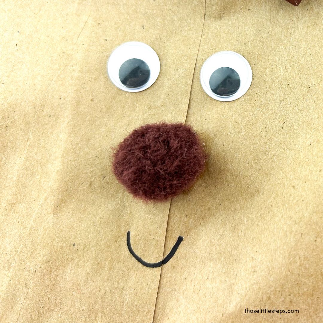 Adorable Reindeer Paper Bag Craft for Preschool Holiday Fun