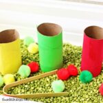 Apple Color Sorting Sensory Bin for Toddlers